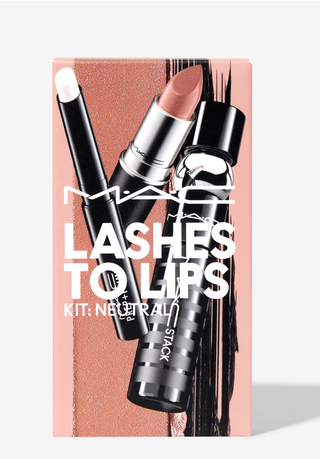 MAC LASHES TO LIPS KIT NEUTRAL VELVET TEDDY | Swanky Beauty Supply