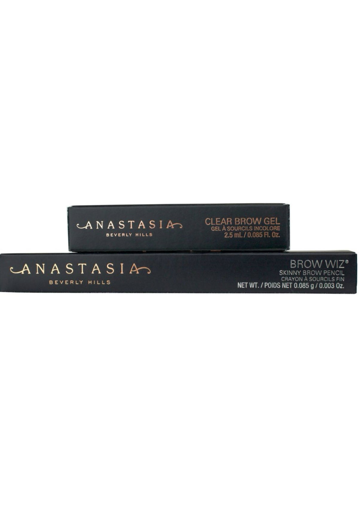 ANASTASIA BEVERLY HILLS CLEAR BROW GEL + BROW WIZ DARK BROWN PENCIL PA ...