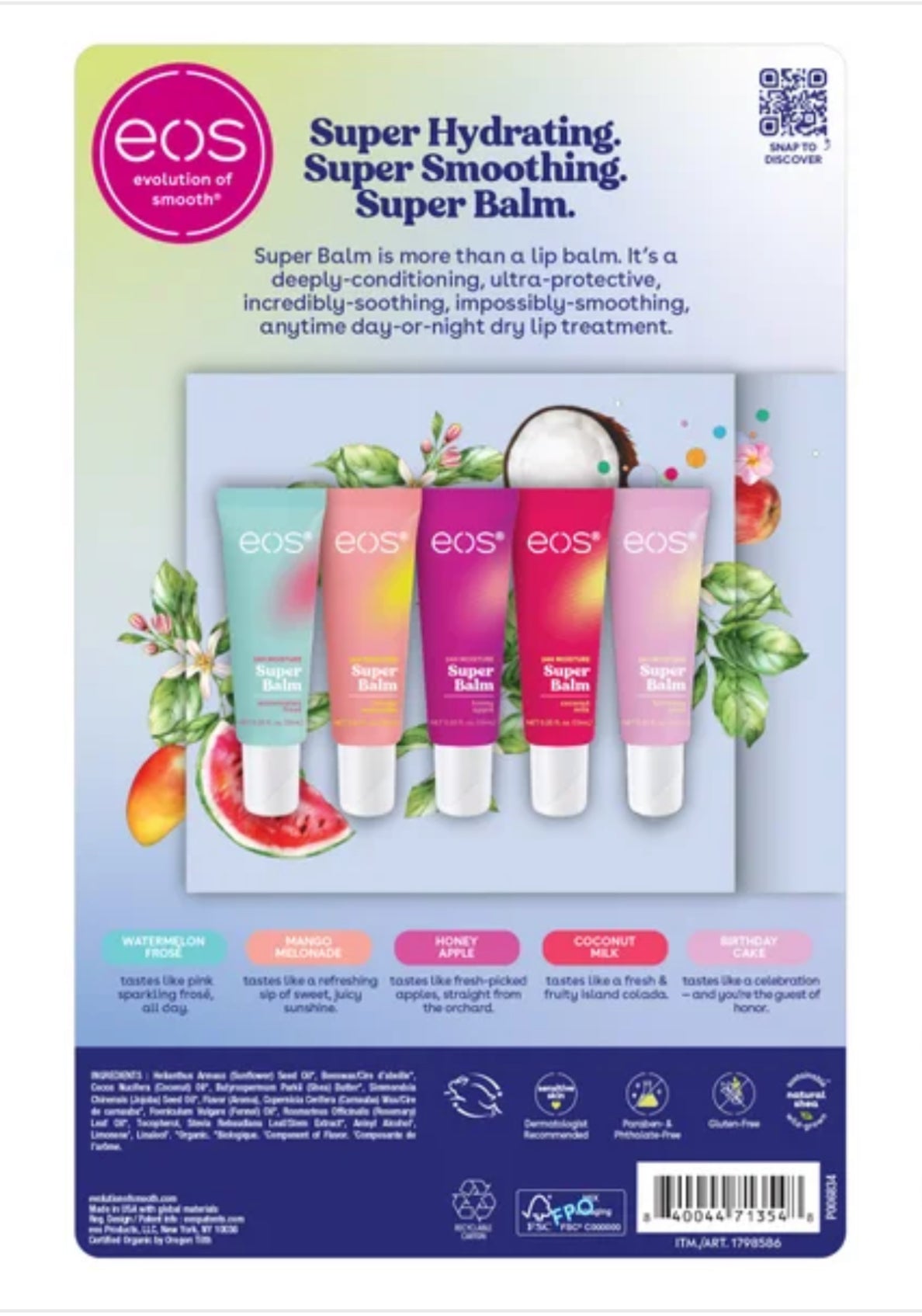 EOS SUPERBALM 24 HOUR MOISTURE, 5 TUBES | Swanky Beauty Supply