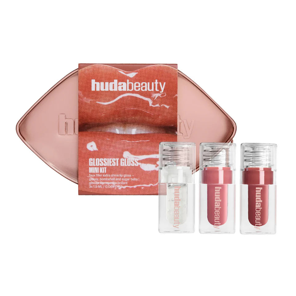 HUDA BEAUTY GLOSSIEST GLOSS TRIO | Swanky Beauty Supply