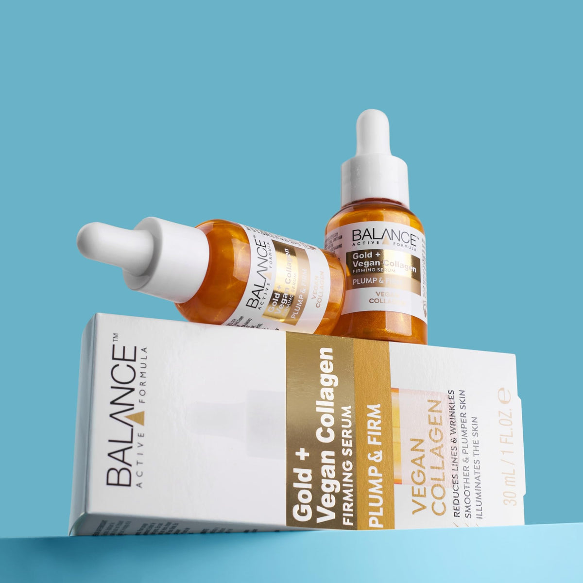 BALANCE GOLD + VEGAN COLLAGEN REJUVENATING SERUM | Swanky Beauty Supply