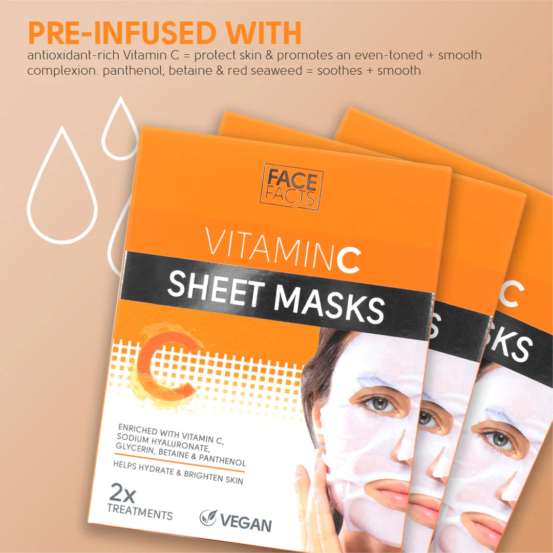 FACE FACTS VITAMIN C SHEET MASK | Swanky Beauty Supply