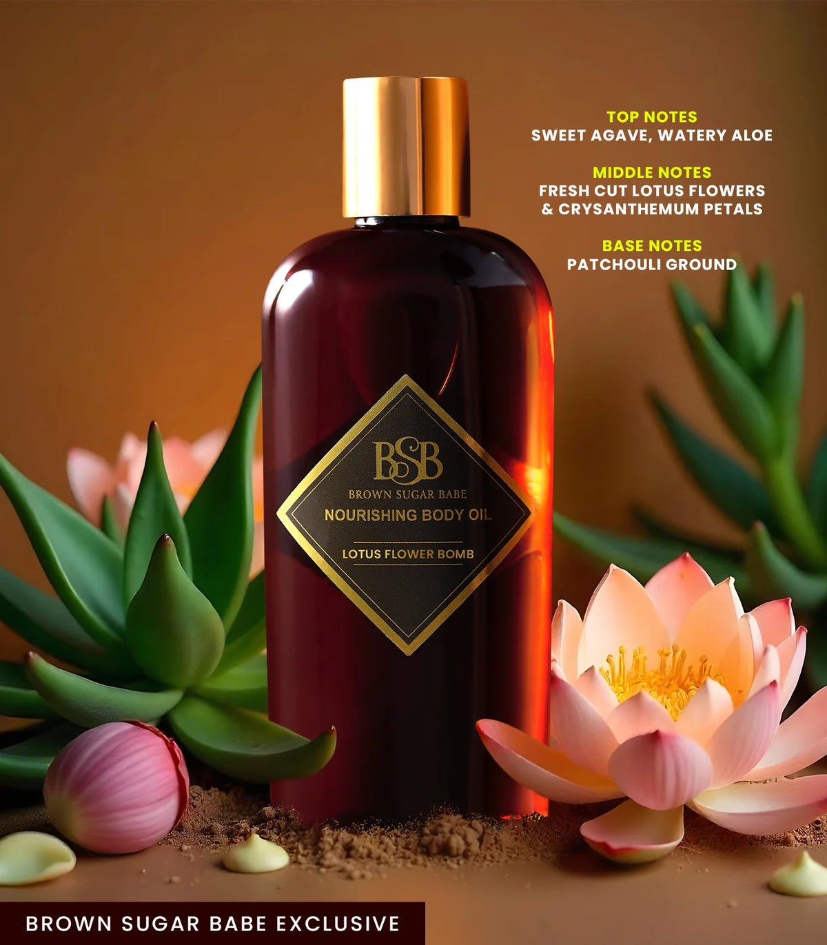 BROWN SUGAR BABE LOTUS FLOWER BOMB | Swanky Beauty Supply