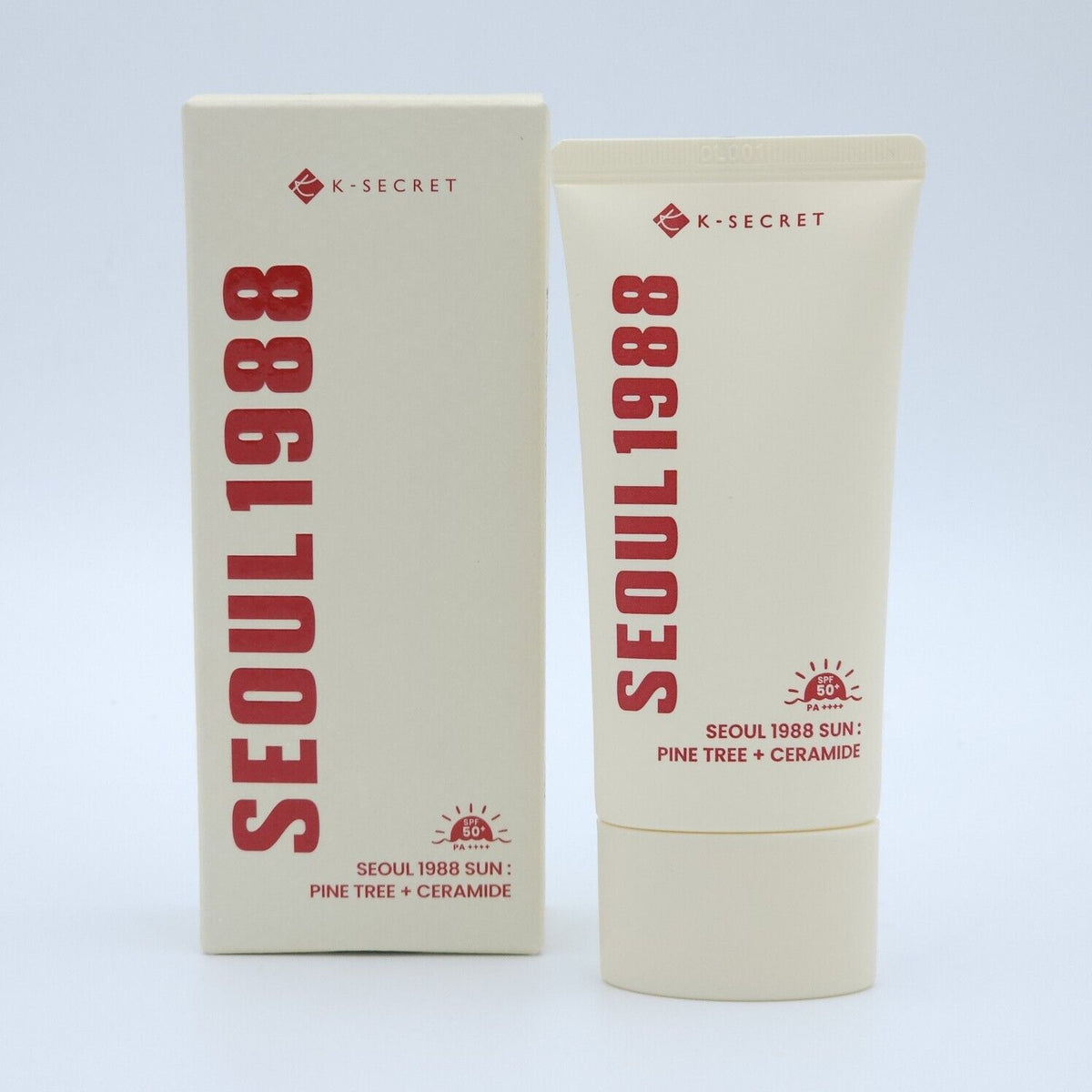 K-SECRET SEOUL 1988 PINE TREE + CERAMIDE SUN CREAM | Swanky Beauty Supply